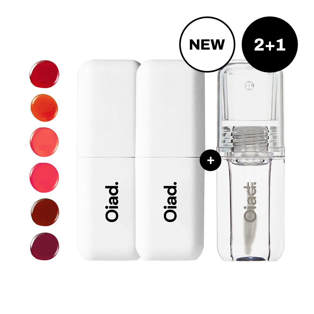 [2+1人氣套裝] Oiad Liptique [超持久撕拉式唇釉] 2支 + Lip Glow Oil [玻璃光感唇油] 1支