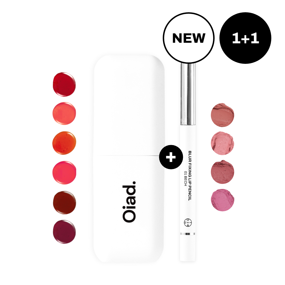 [1+1套裝] Oiad Liptique [超持久撕拉式唇釉] 1支 + Blur Fixing Lip Pencil [柔霧持妝唇筆]